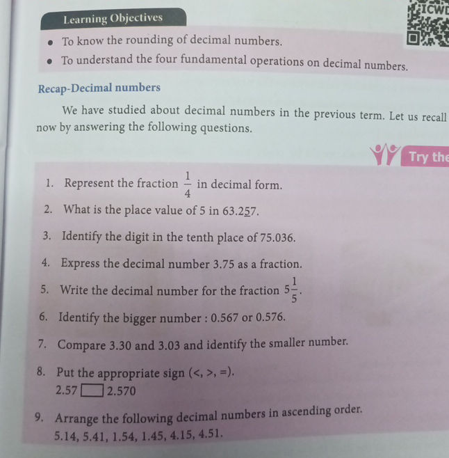 Learning Objectives To know the rounding of | StudyX