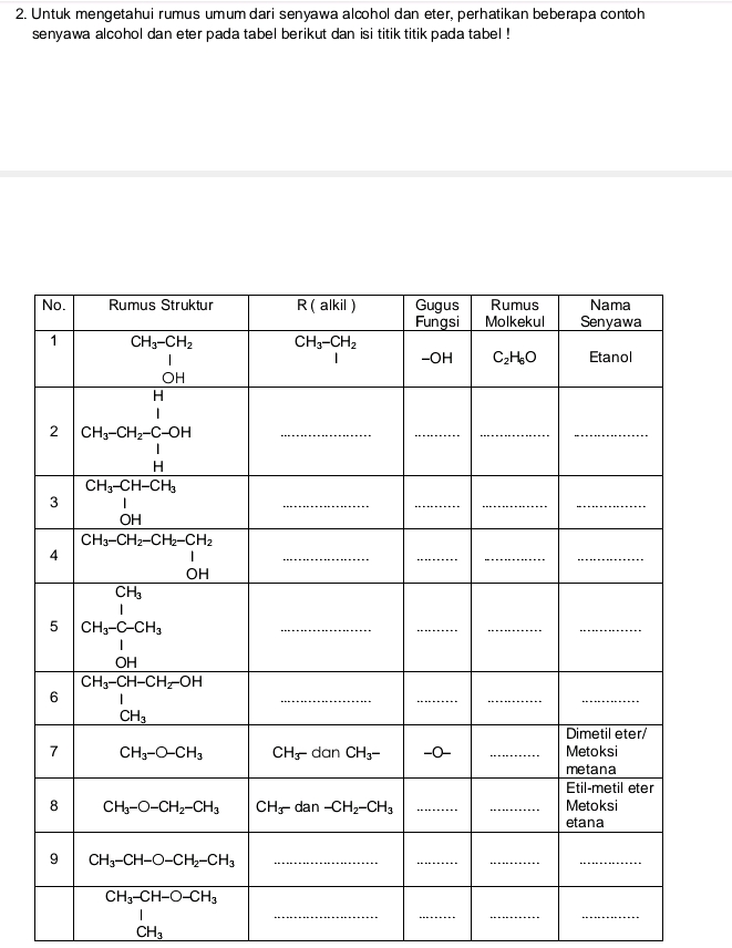 2 Untuk mengetahui rumus umum dari senyawa | StudyX