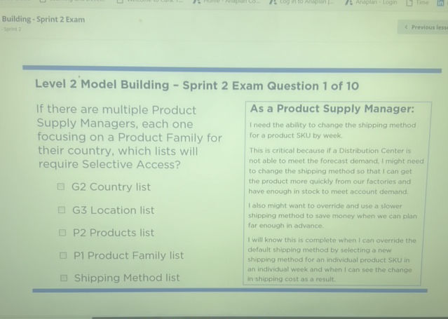 Level 2 Model Building - Sprint 2 Exam | StudyX