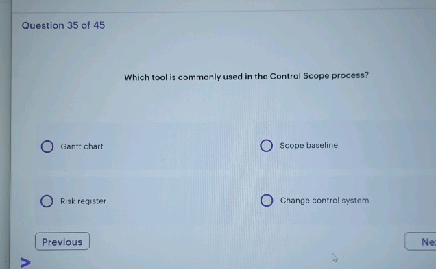 Question 35 of 45 Which tool is commonly | StudyX