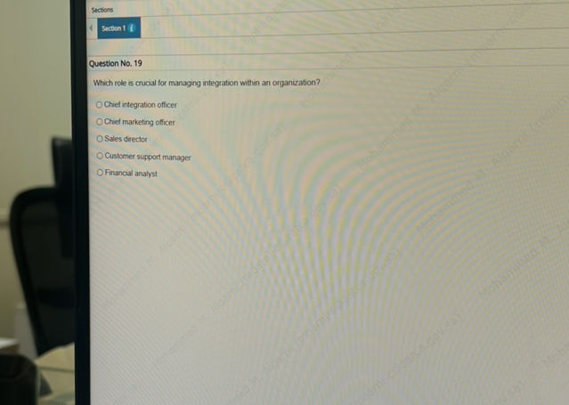 Question No 19 Which role is crucial for | StudyX