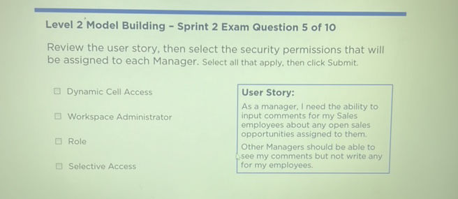Level 2 Model Building - Sprint 2 Exam | StudyX