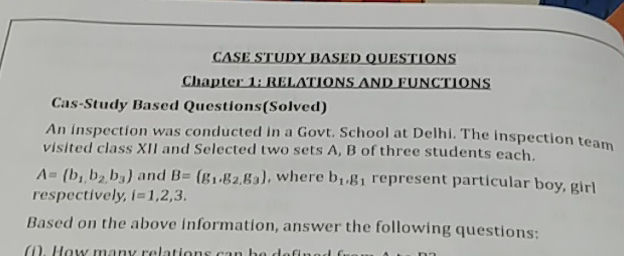 CASE STUDY BASED QUESTIONS Chapter 1 | StudyX