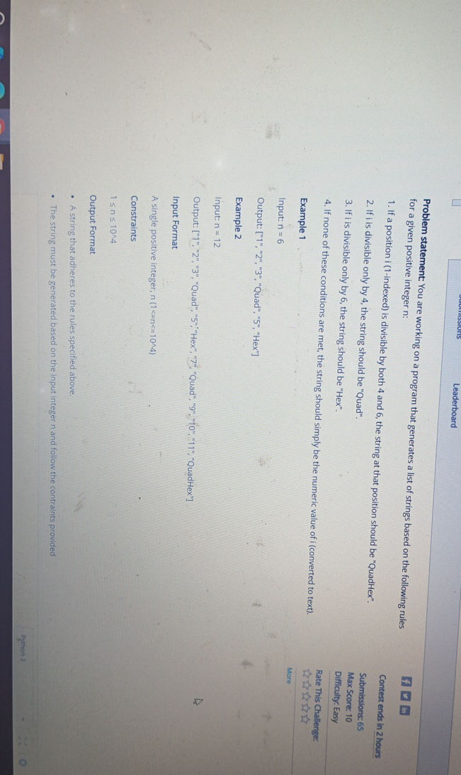 Problem statement You are working on a | StudyX