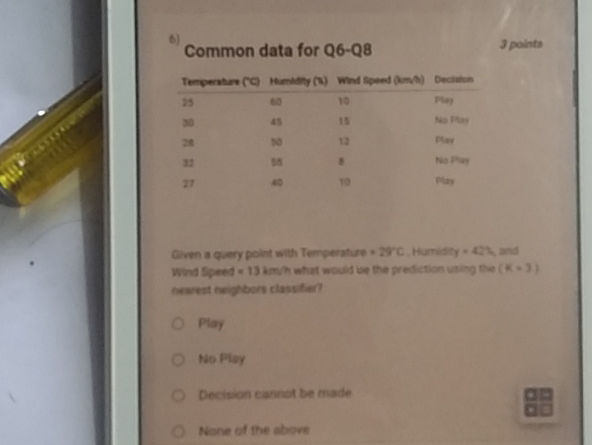 6) Common data for Q6-Q8 3 points | StudyX