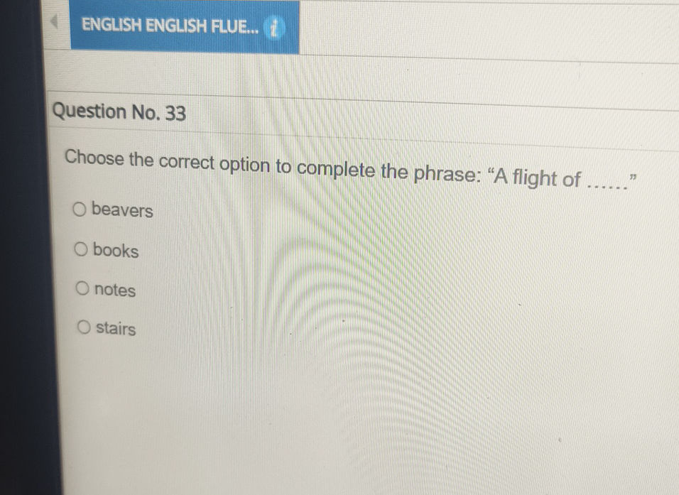 Question No 33 Choose the correct option to | StudyX