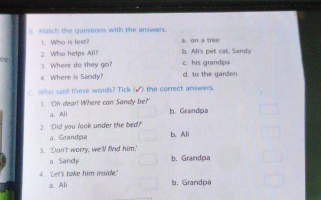 8 Match the questions with the answers 1 Who | StudyX