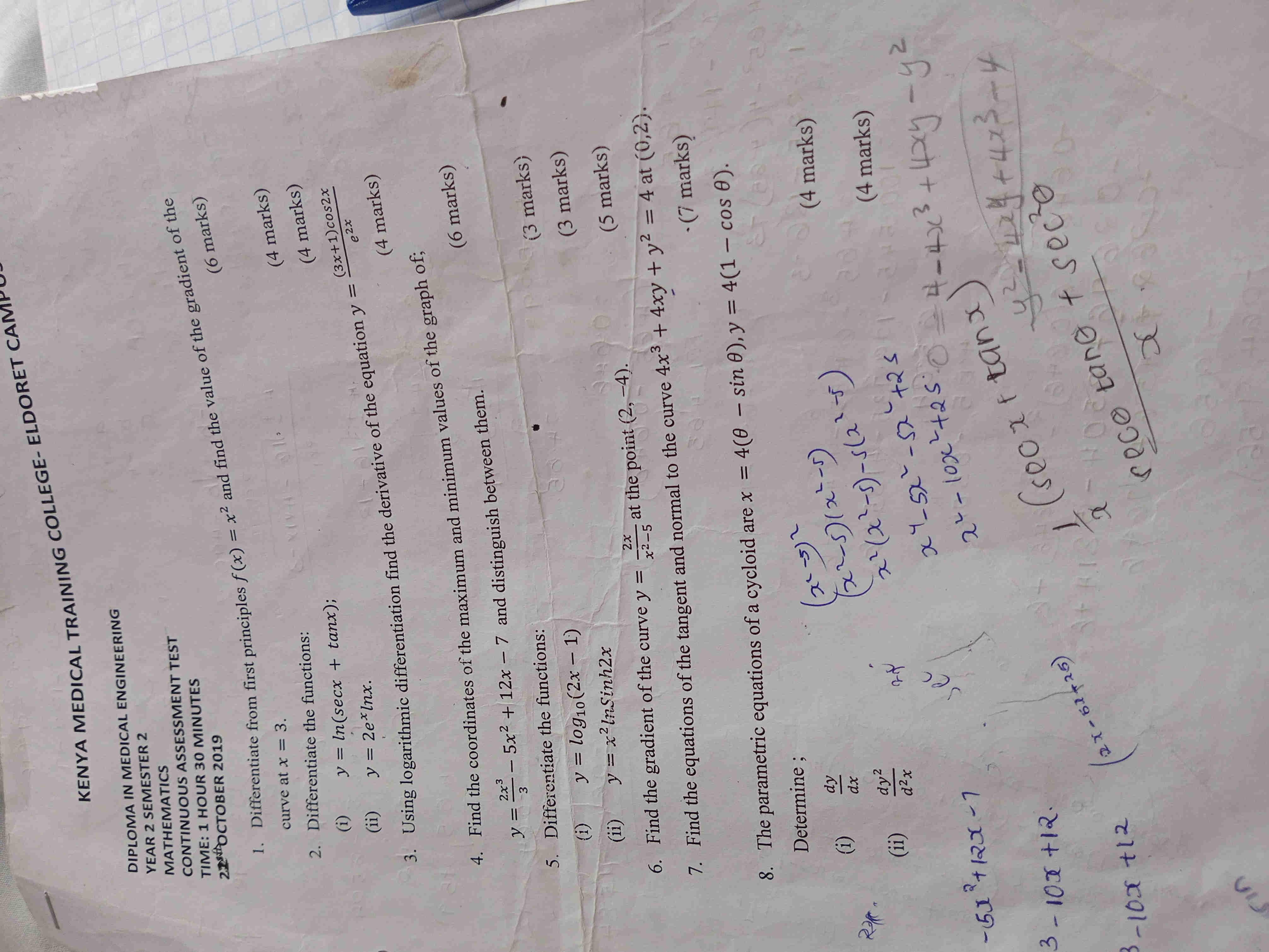 KENYA MEDICAL TRAINING COLLEGE- ELDORET | StudyX