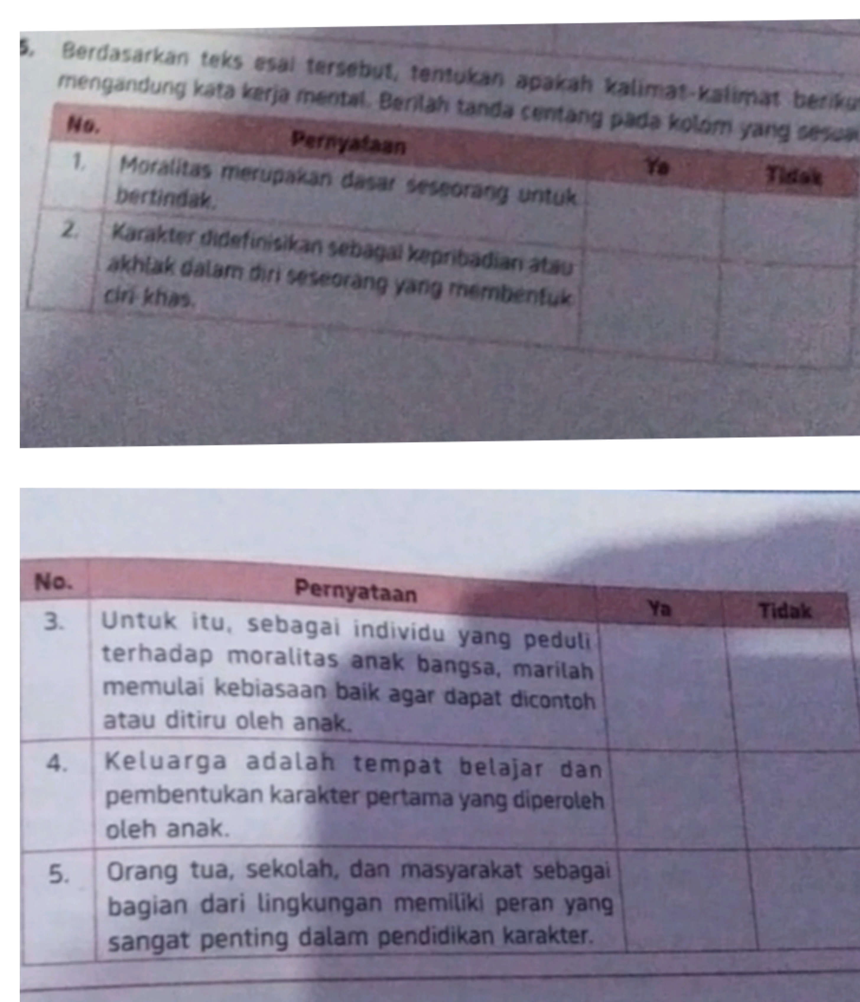 1 Berdasarkan teks esai tersebut tentukan | StudyX