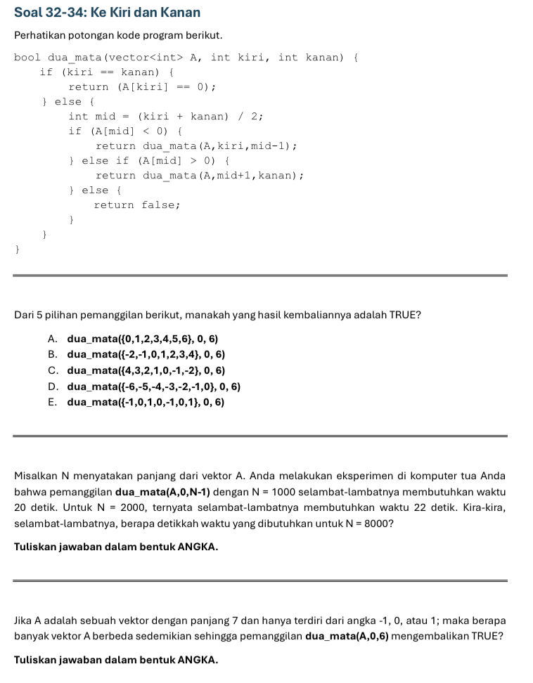 Soal 32-34 Ke Kiri dan Kanan Perhatikan | StudyX