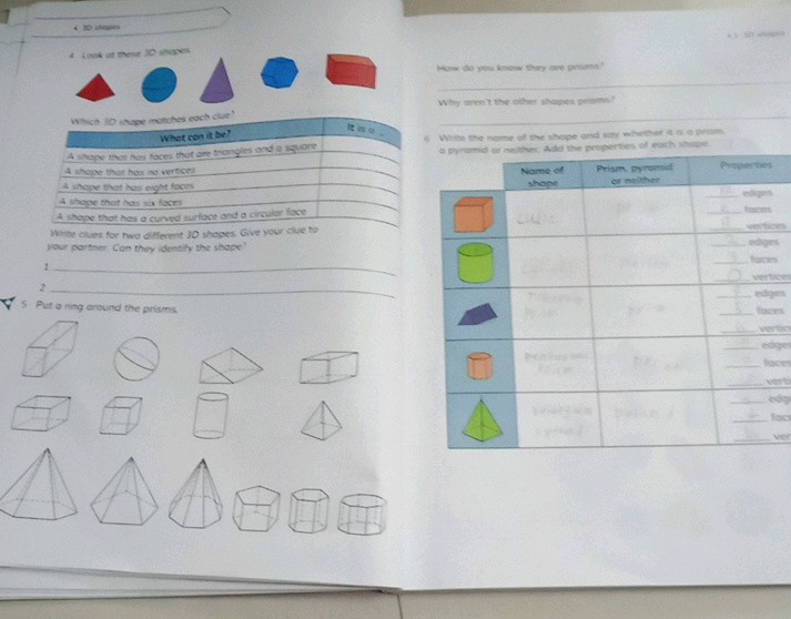 Look at these 3D shapes Which 3D shape | StudyX