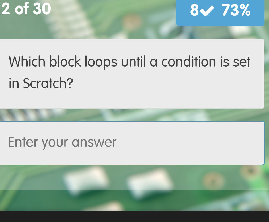Which block loops until a condition is set | StudyX