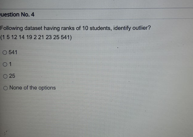 Question No 4 Following dataset having ranks | StudyX