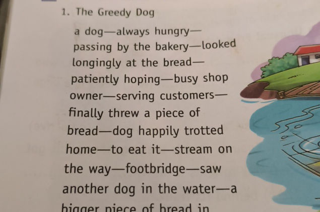 1 The Greedy Dog a dog-always hungry- | StudyX