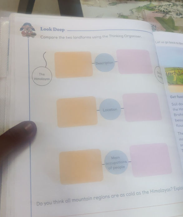 Look Deep Compare the two landforms using | StudyX