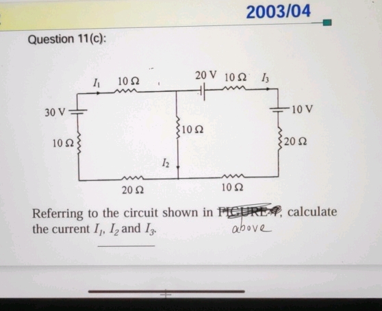 Question 11(c) Referring to the circuit | StudyX