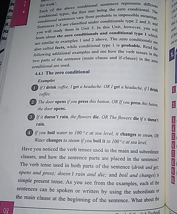 Each of the above conditional sentences | StudyX