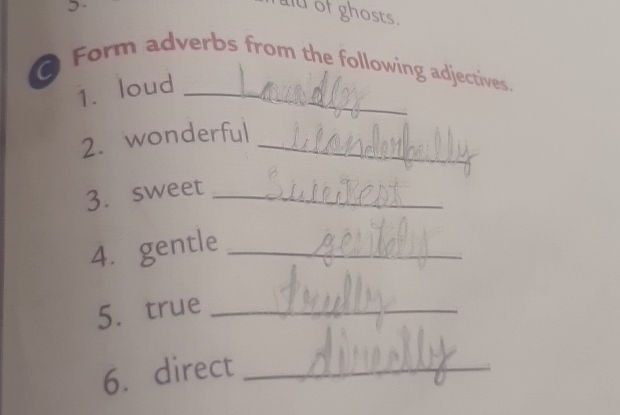 Form adverbs from the following adjectives 1 | StudyX