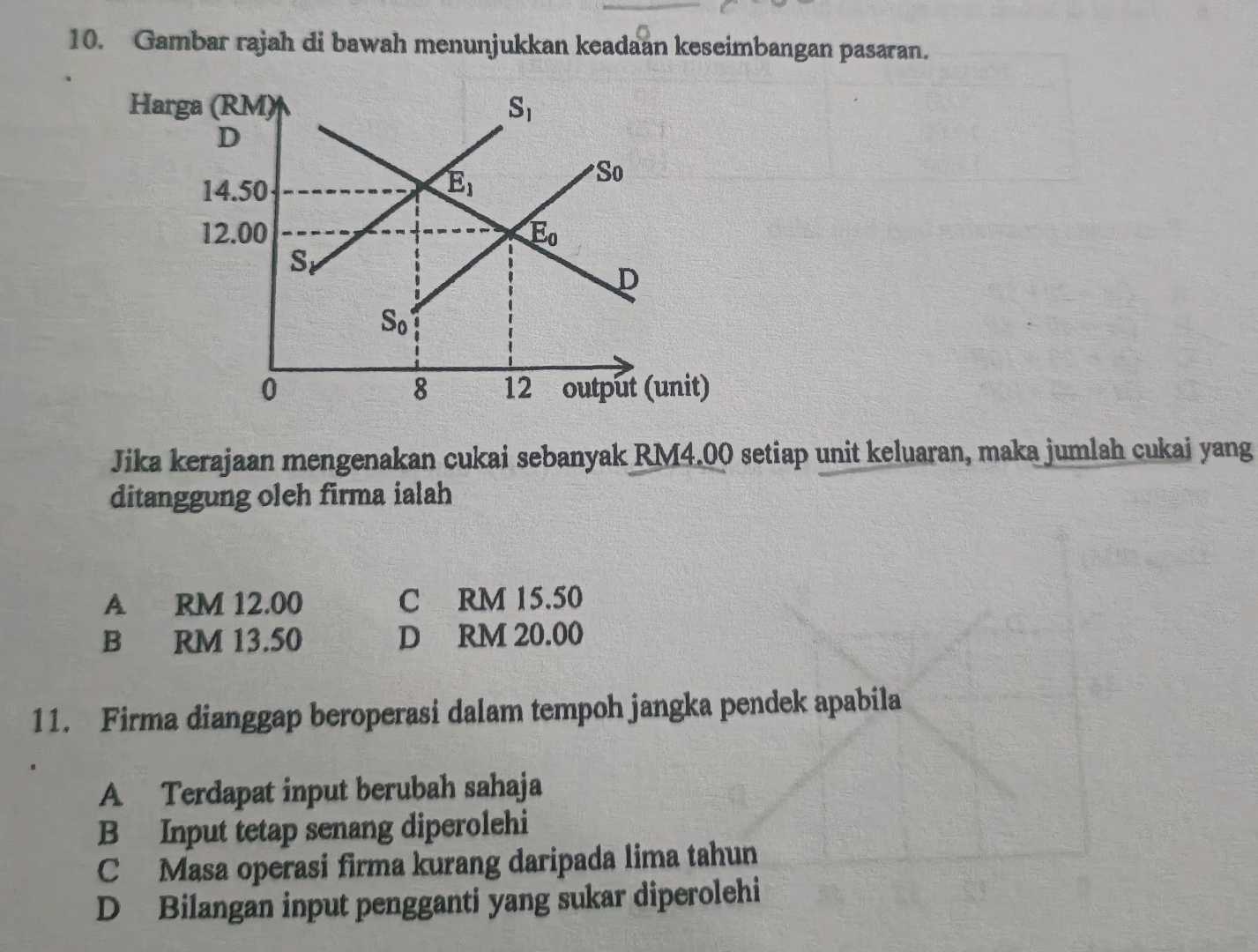 10 Gambar rajah di bawah menunjukkan keadaan | StudyX