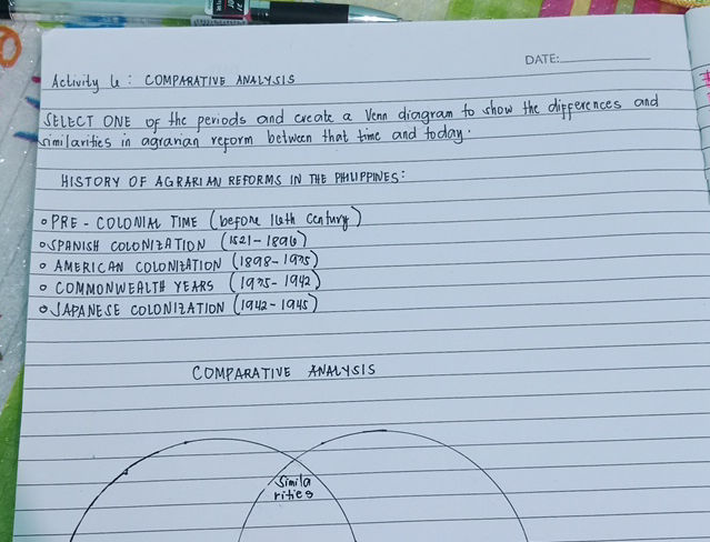 Activity 1 COMPARATIVE ANALYSIS SELECT ONE | StudyX