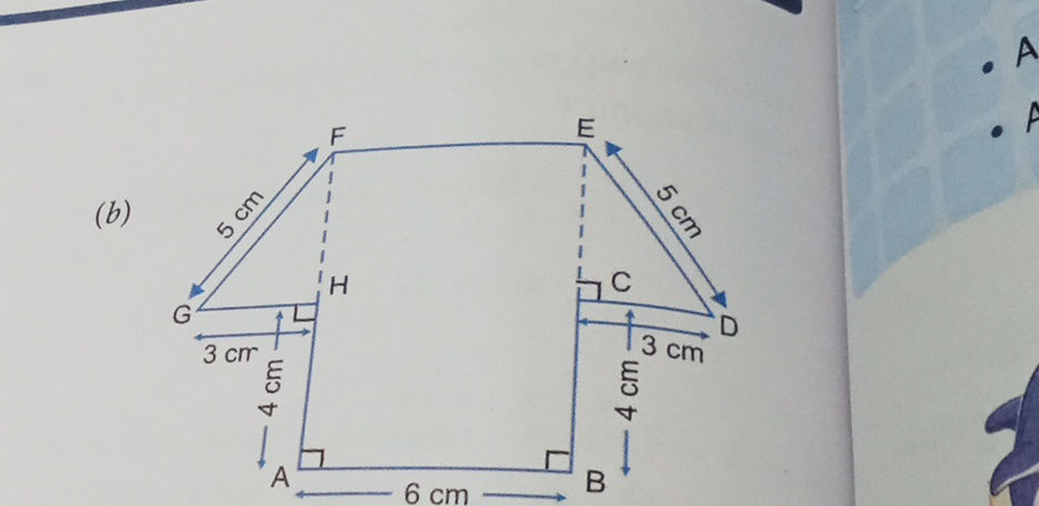 (b)The diagram shows a trapezium ABCD with | StudyX