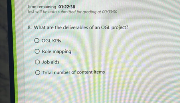 8 What are the deliverables of an OGL | StudyX