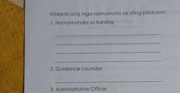 Kilalanin ang mga namumuno sa ating paaralan