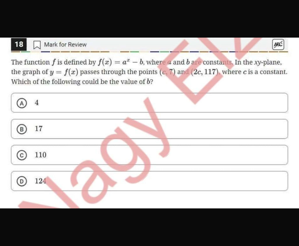 The function f is defined by f(x) = ax2 - b | StudyX