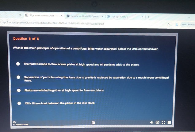 What is the main principle of operation of a | StudyX