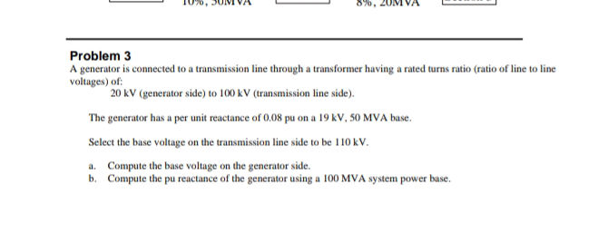 Problem 3 A generator is connected to a | StudyX