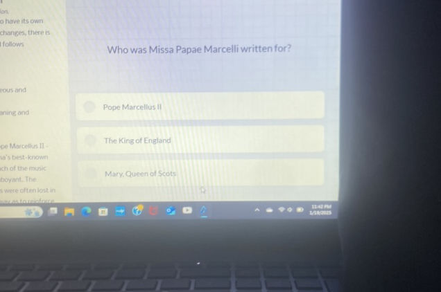 Who was Missa Papae Marcelli written for | StudyX