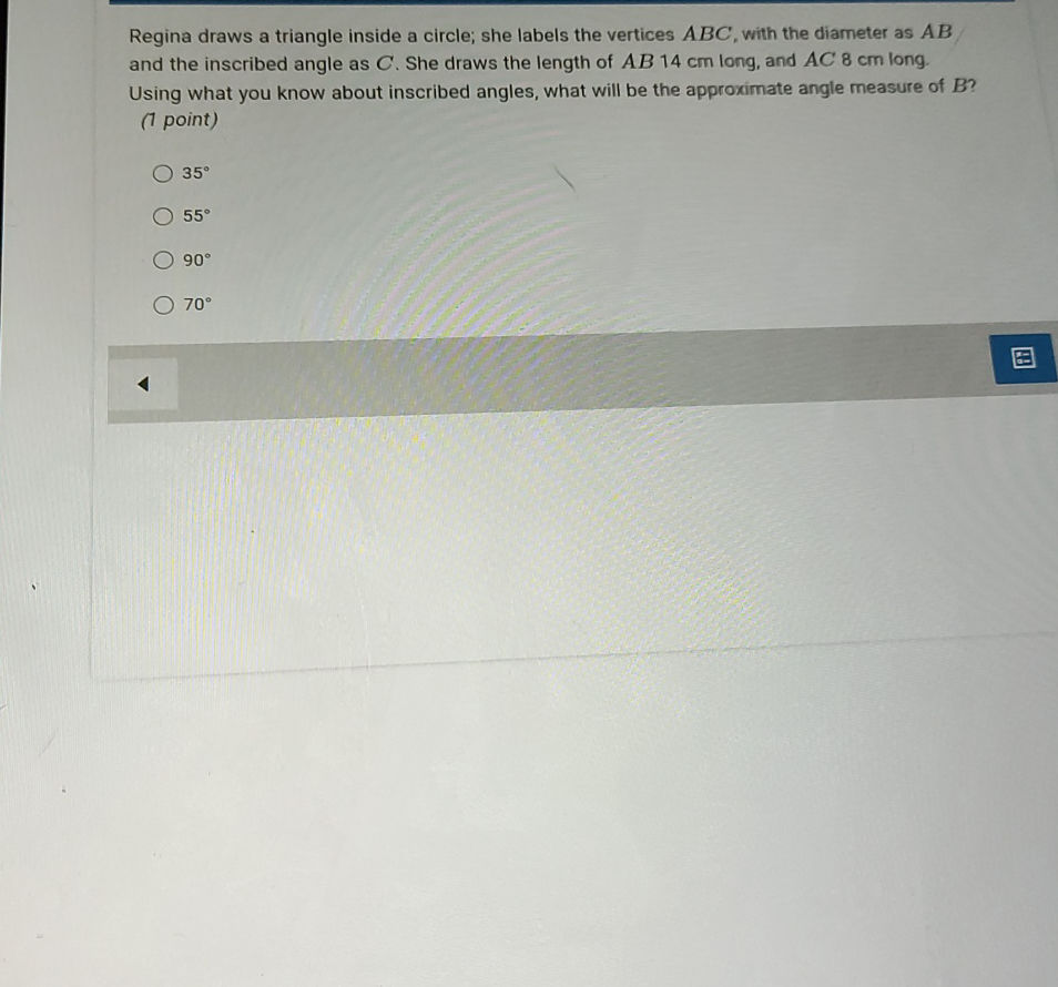 Regina draws a triangle inside a circle she | StudyX