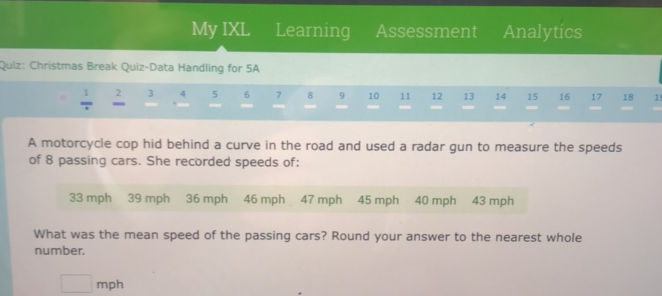 A motorcycle cop hid behind a curve in the | StudyX