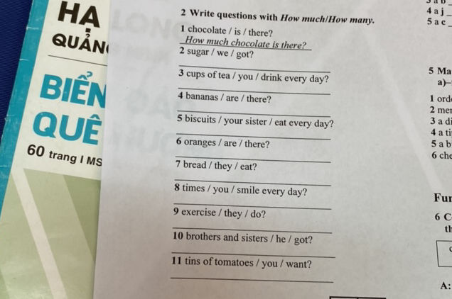 2 Write questions with How much/How many 1 | StudyX