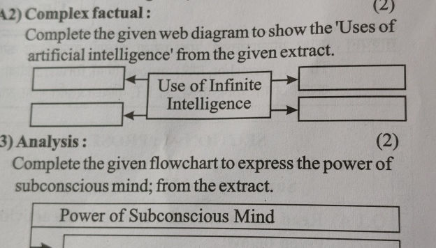 A2) Complex factual Complete the given web | StudyX