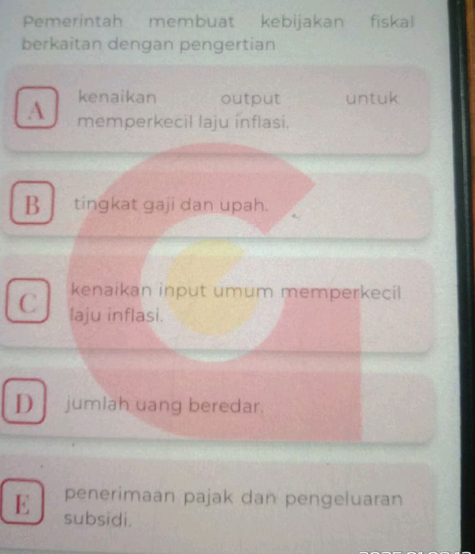 Pemerintah membuat kebijakan fiskal | StudyX
