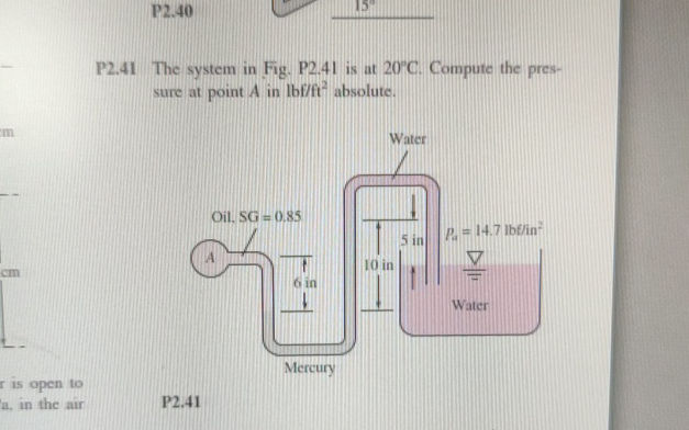 P241 The system in Fig P241 is at 20C | StudyX