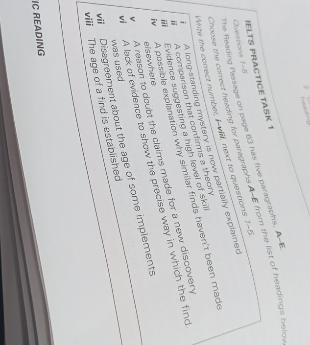 IELTS PRACTICE TASK 1 Questions 1-5 The | StudyX