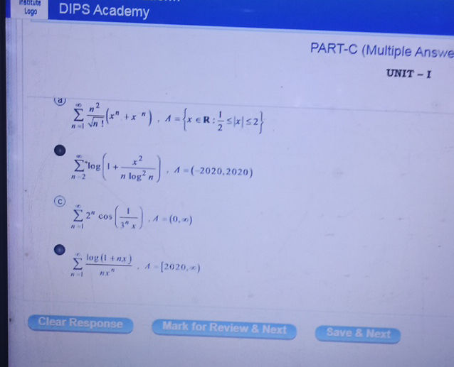 PART-C (Multiple Answer Type) UNIT - I n=1