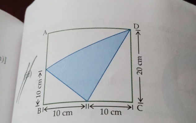 The figure shows a shaded triangle inside a | StudyX
