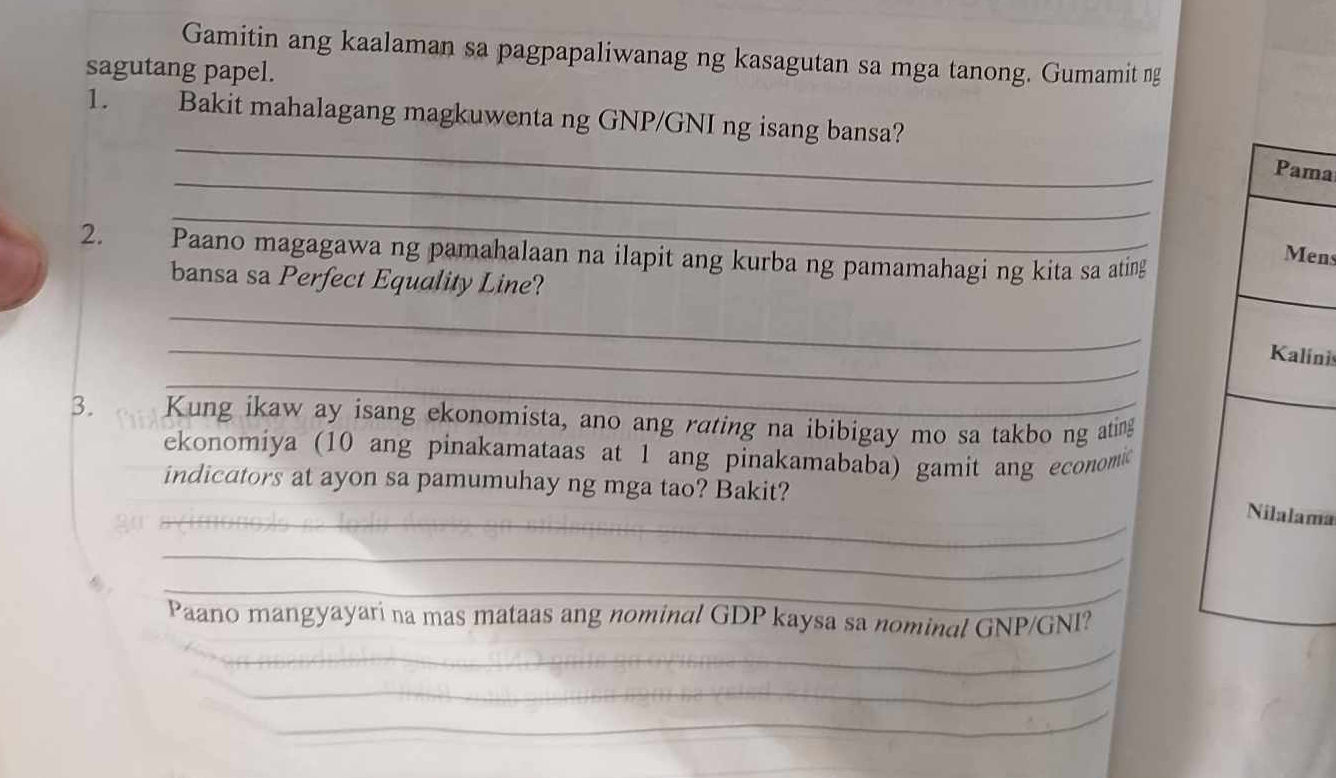 Gamitin ang kaalaman sa pagpapaliwanag ng | StudyX