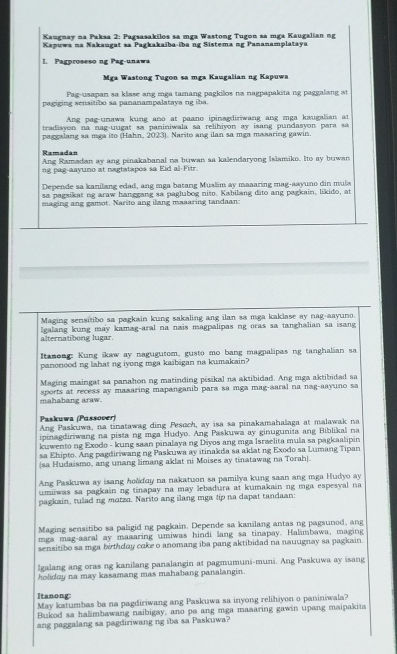 Kaugnay na Paksa 2 Pagsasakilos sa mga