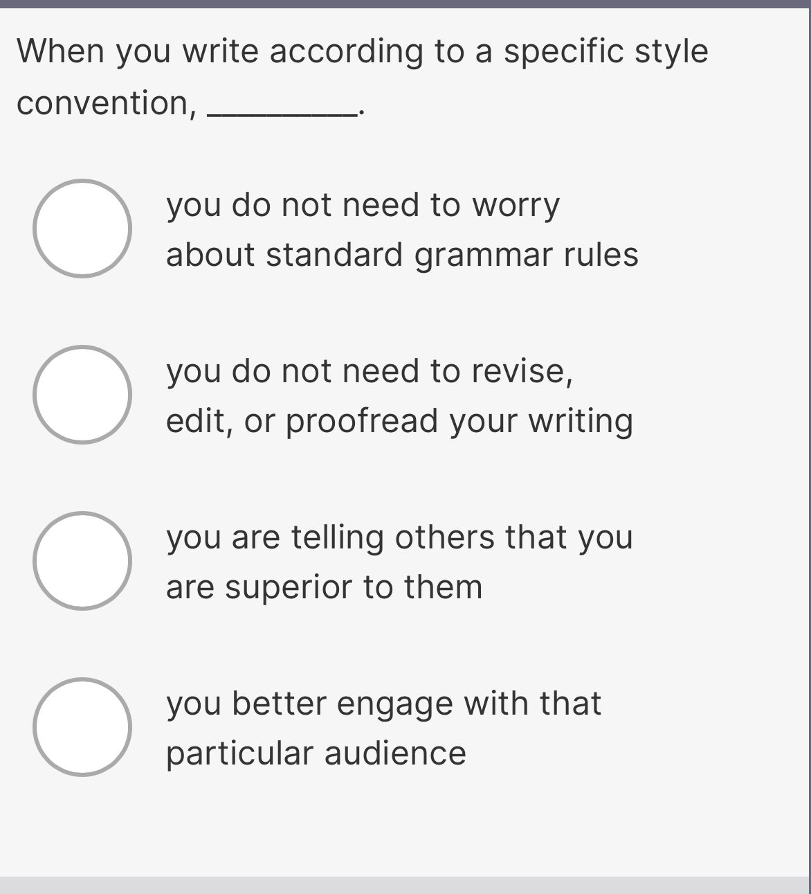 When you write according to a specific style | StudyX