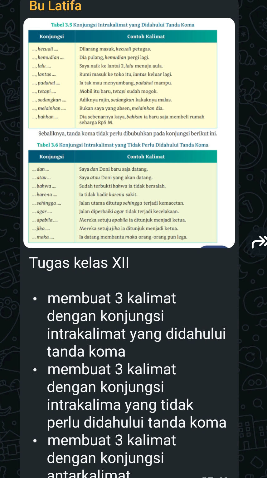 Tabel 35 Konjungsi Intrakalimat yang | StudyX