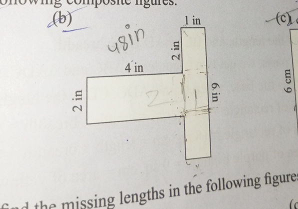 Find the missing lengths in the following | StudyX