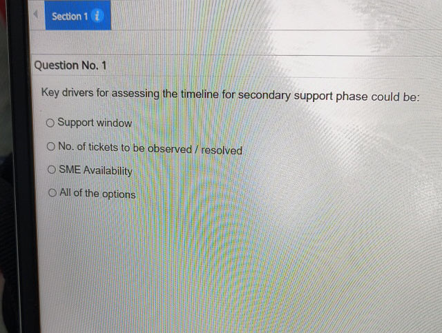 Question No 1 Key drivers for assessing the | StudyX
