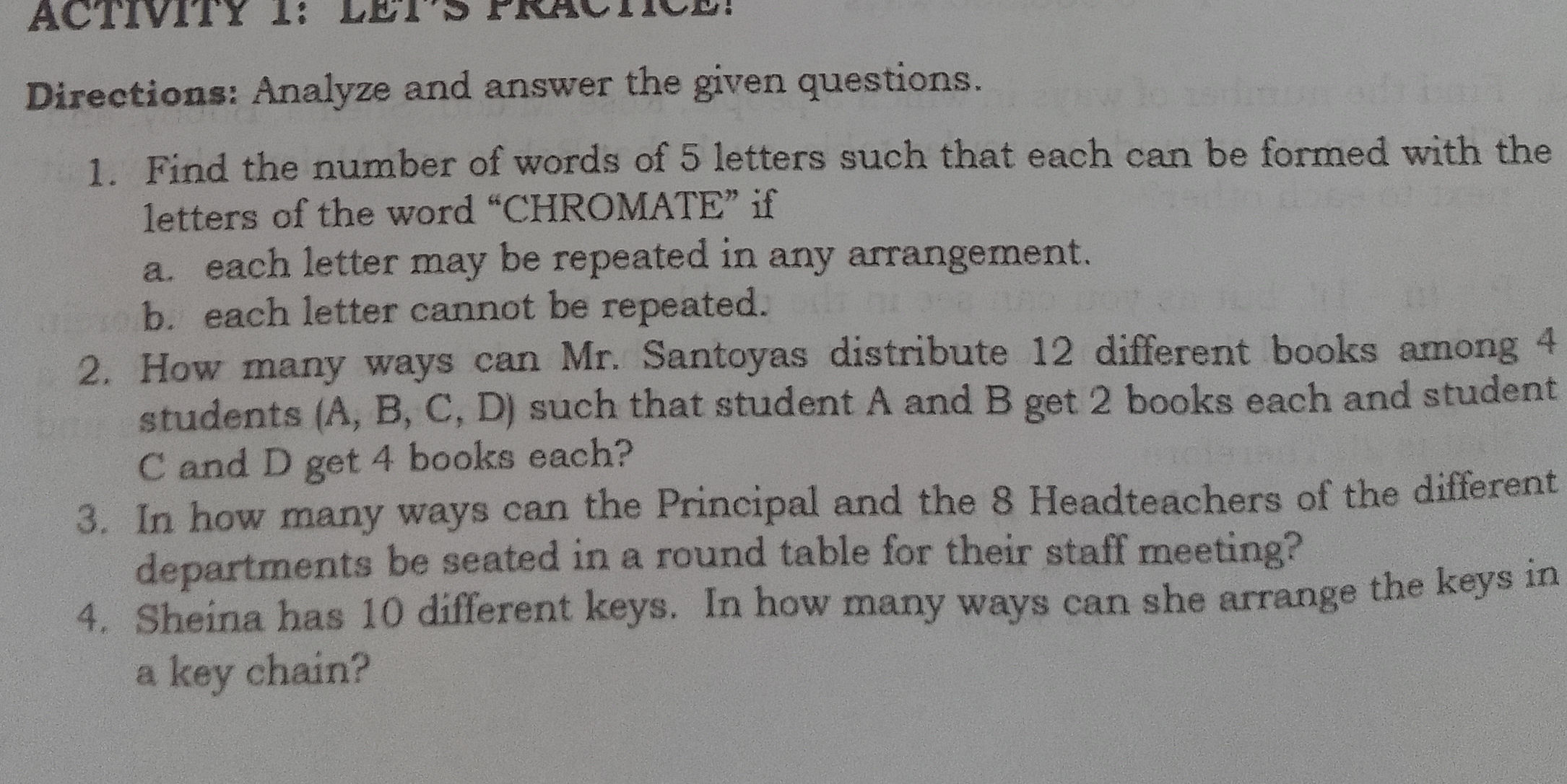 Directions Analyze and answer the given | StudyX