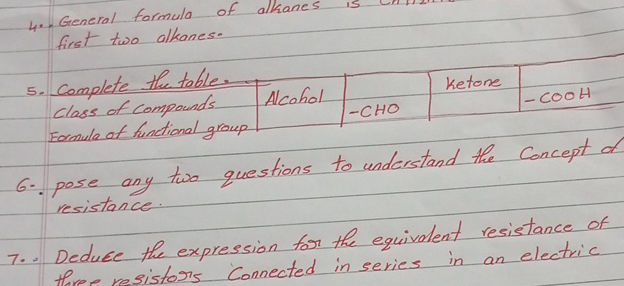 4 General formula of alkanes is CnH2n+2 | StudyX