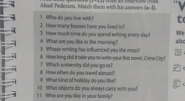 Read these questions (1-12) from an | StudyX