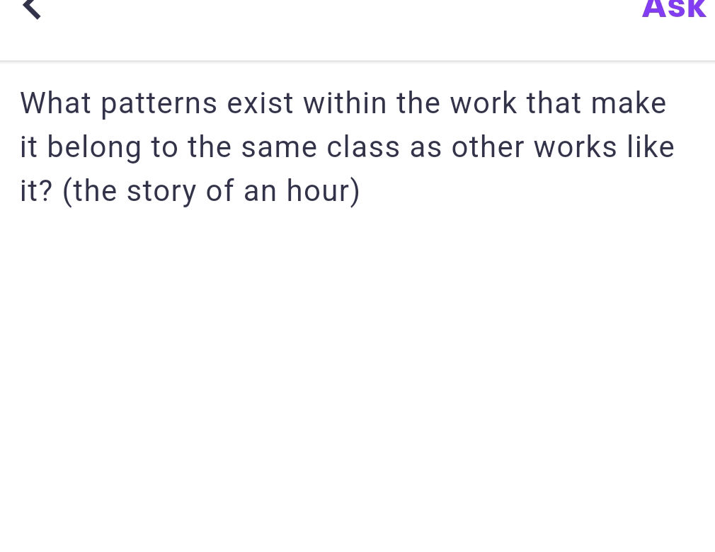 What patterns exist within the work that | StudyX